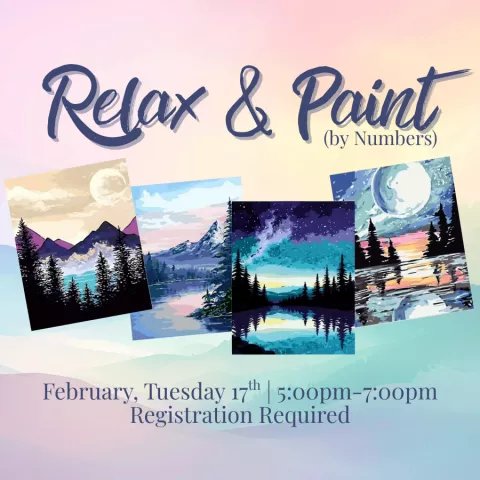 Relax & Paint-by Numbers | Shelby County Public Library